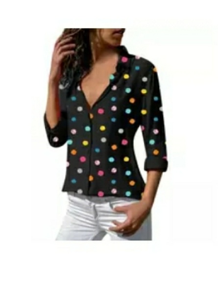 Fashion Designs | Tops | Polka Dot Multi Colored Blouse | Poshmark